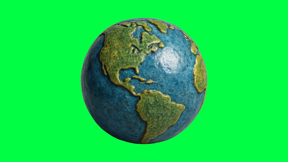 Textured globe sculpture illustration | Free Photo - rawpixel