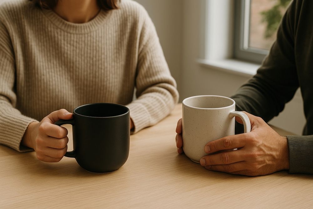 Cozy conversation over coffee. | Free Photo - rawpixel