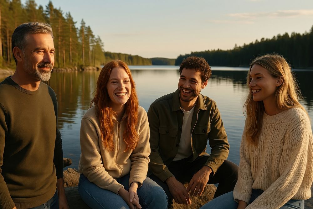 Friends enjoying nature together | Free Photo - rawpixel