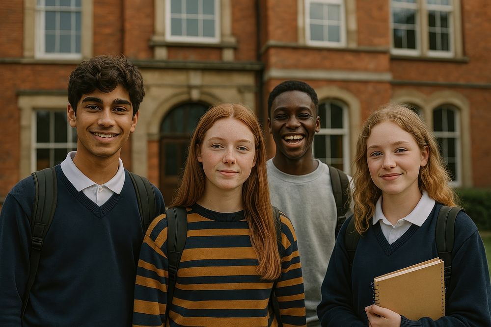 Diverse students smiling together. | Free Photo - rawpixel