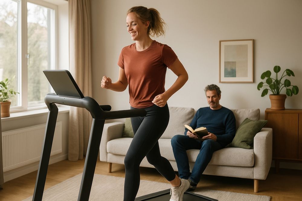 Home exercise treadmill activity | Free Photo - rawpixel