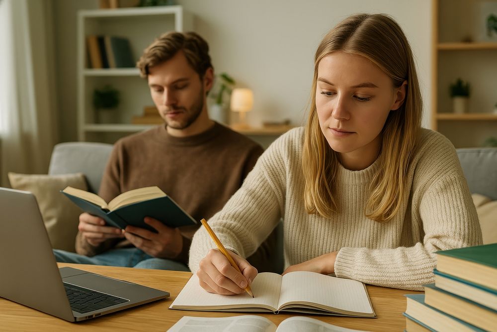 Focused study session at home | Free Photo - rawpixel