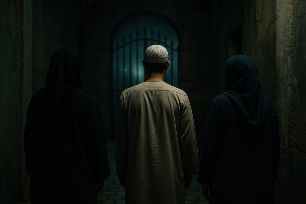 Mysterious figures in dim alley | Free Photo - rawpixel