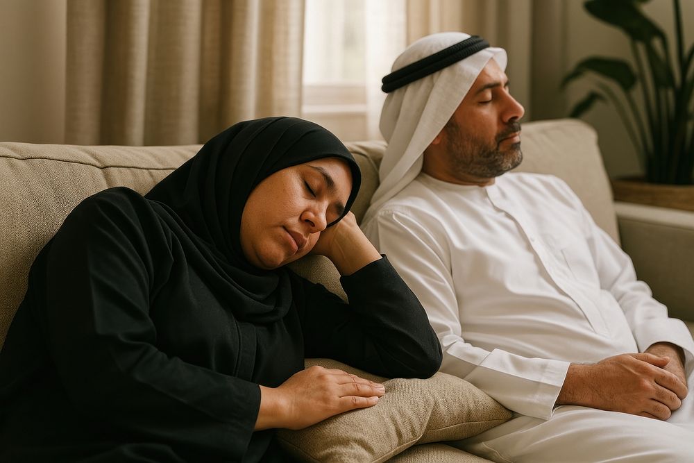 Restful couple in traditional attire | Free Photo - rawpixel