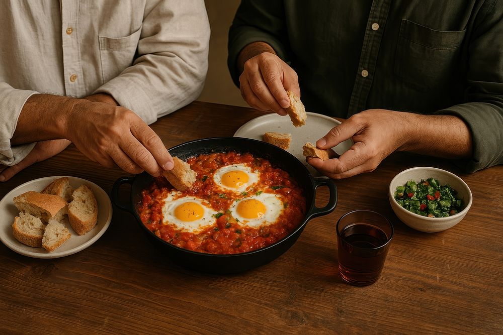 Hearty breakfast with friends | Free Photo - rawpixel