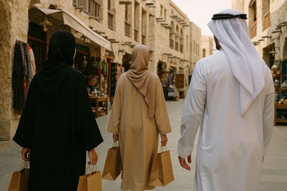 Traditional shopping in historic market. | Free Photo - rawpixel