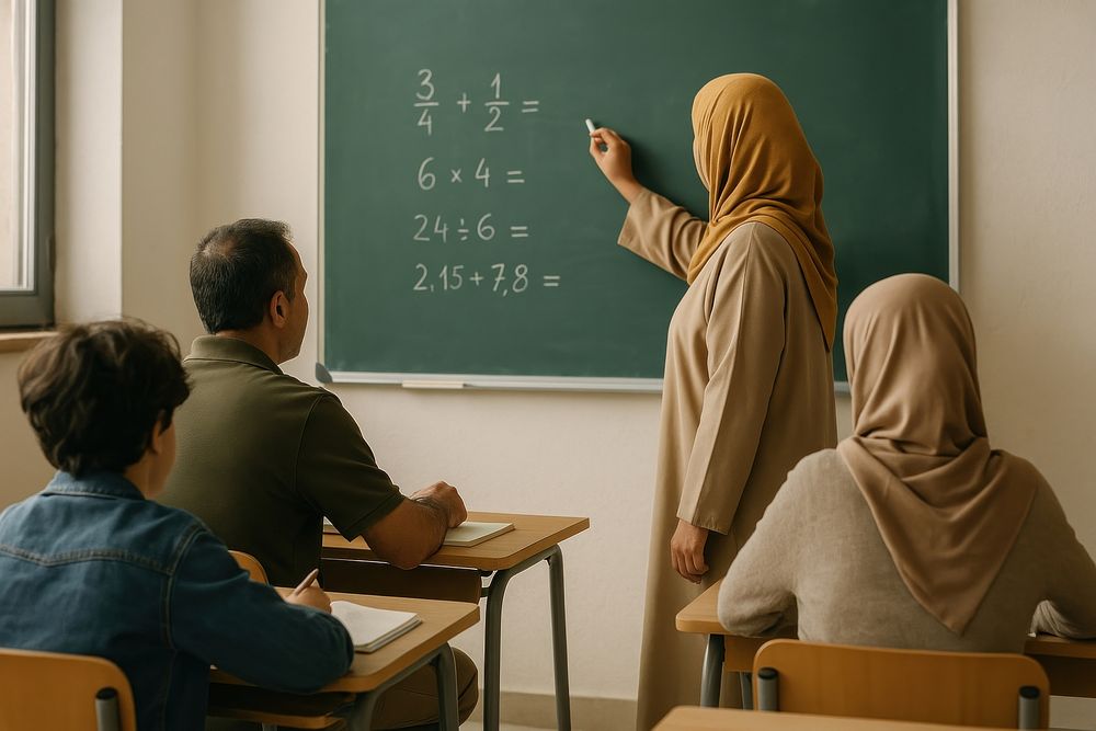 Classroom math lesson hijab | Free Photo - rawpixel