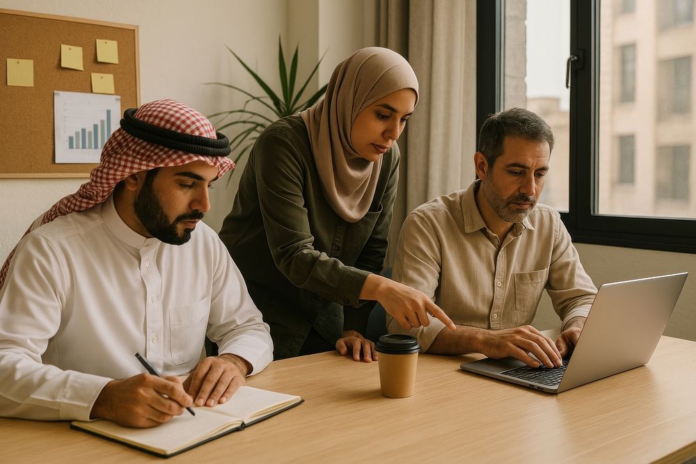 Collaborative multicultural office teamwork. | Free Photo - rawpixel