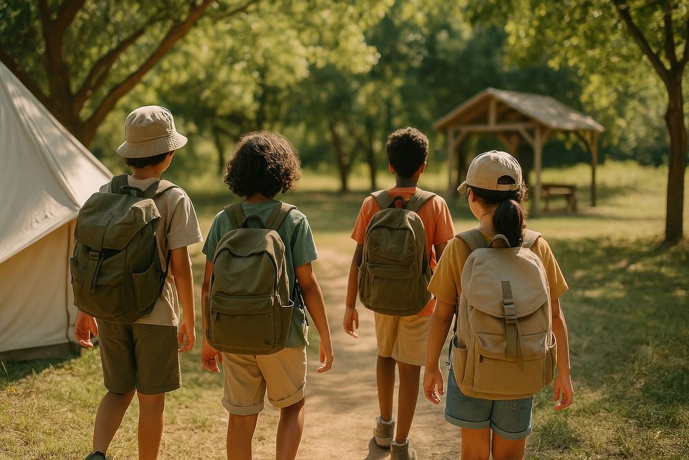 Children exploring nature trail | Free Photo - rawpixel