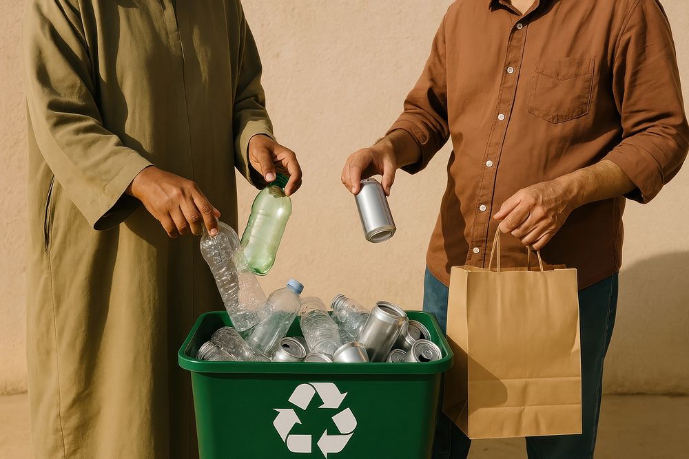 Recycling bottles and cans efficiently. | Free Photo - rawpixel