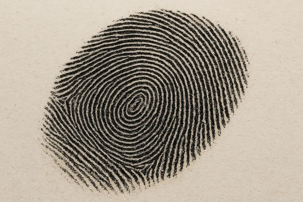 Detailed fingerprint on paper. | Free Photo - rawpixel