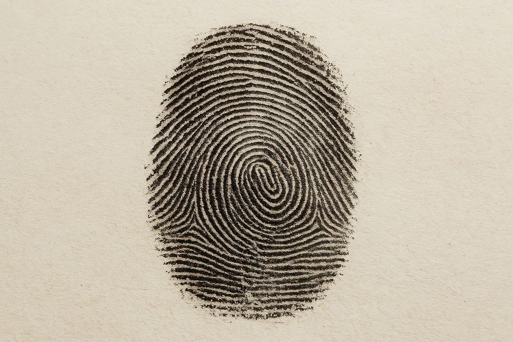 Detailed fingerprint on paper. | Free Photo - rawpixel