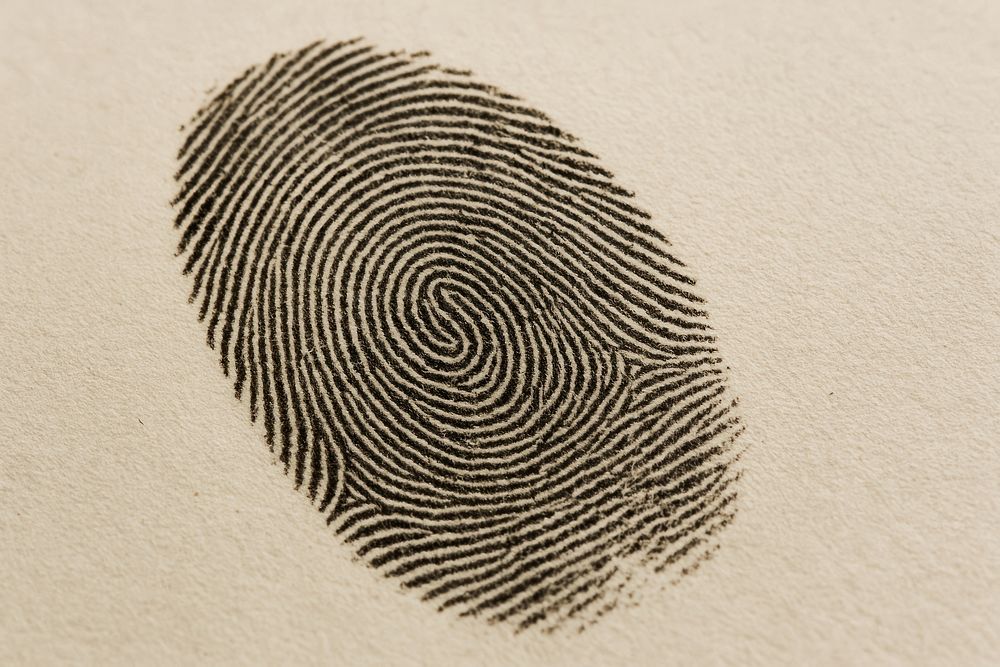 Detailed fingerprint on paper surface. | Free Photo - rawpixel