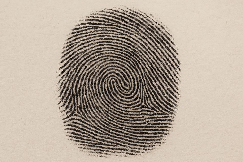Detailed fingerprint on paper. | Free Photo - rawpixel