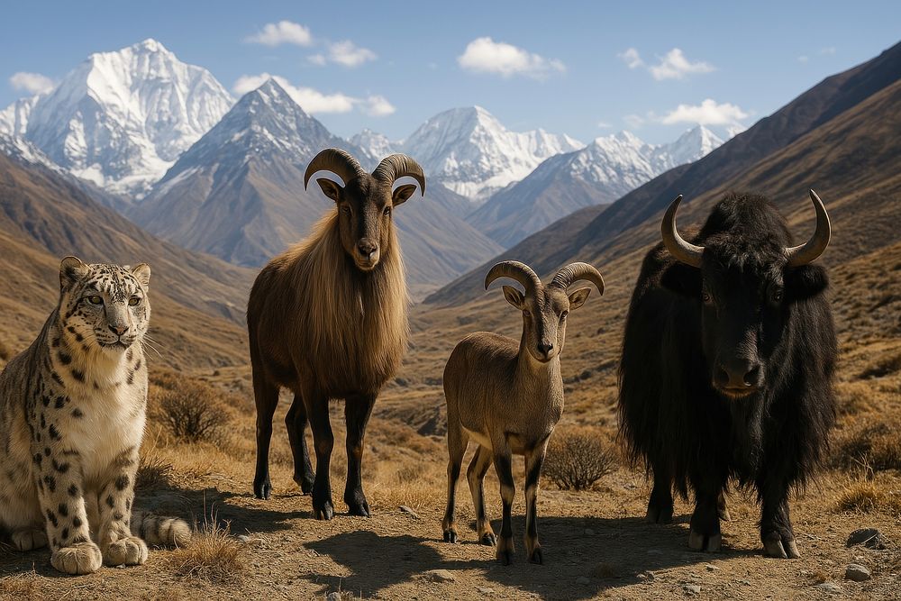 Himalayan wildlife in majestic landscape | Free Photo - rawpixel