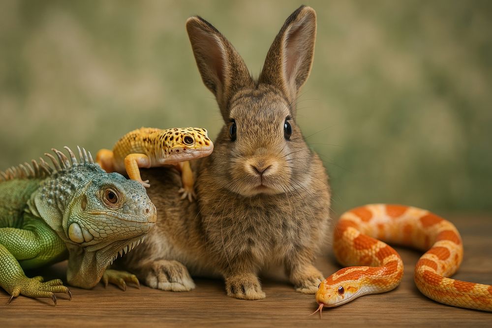 Diverse animals together peacefully | Free Photo - rawpixel