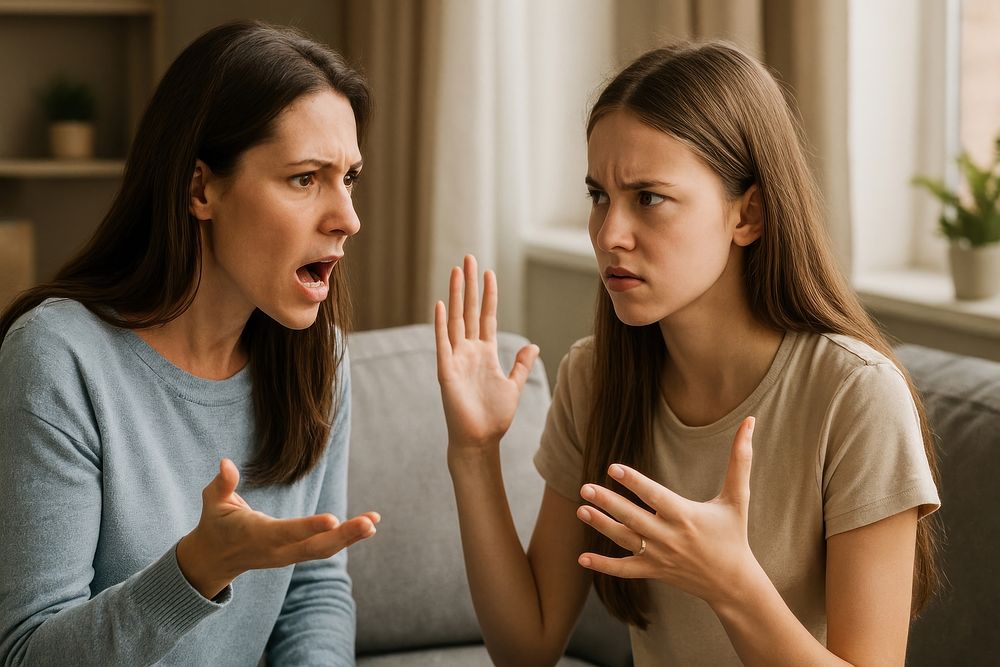 Mother-daughter heated argument indoors. | Free Photo - rawpixel