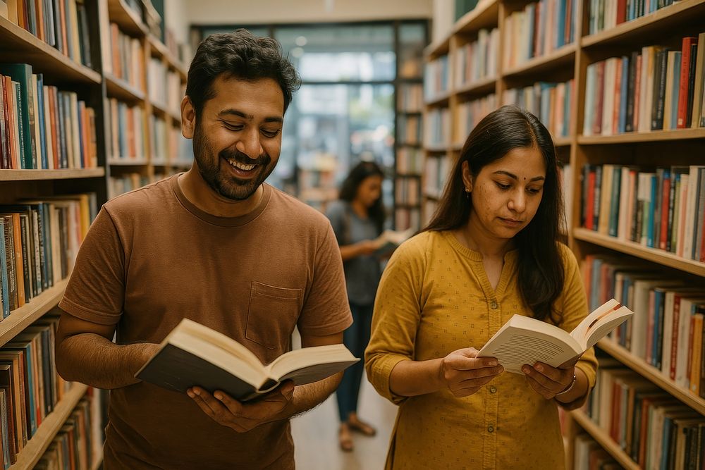 People reading books together happily. | Free Photo - rawpixel