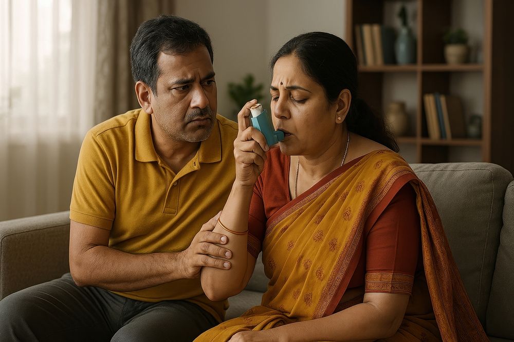 Couple managing asthma together. | Free Photo - rawpixel