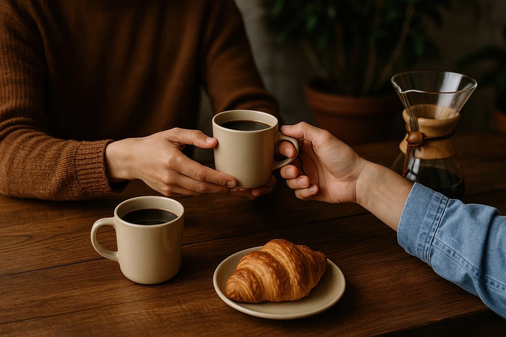 Cozy coffee break moment captured | Free Photo - rawpixel
