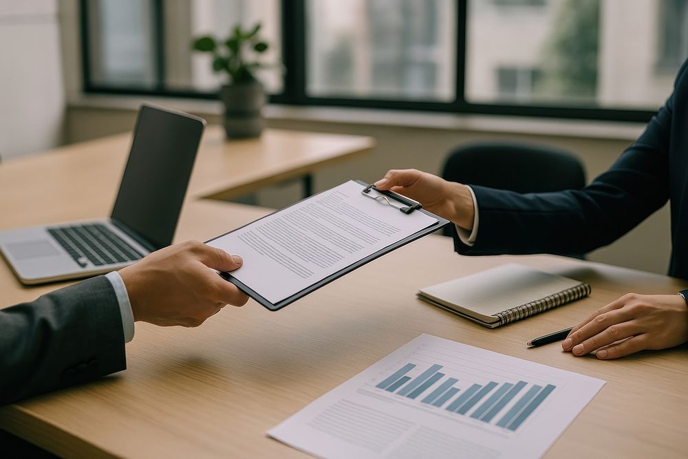 Professional office document exchange | Free Photo - rawpixel