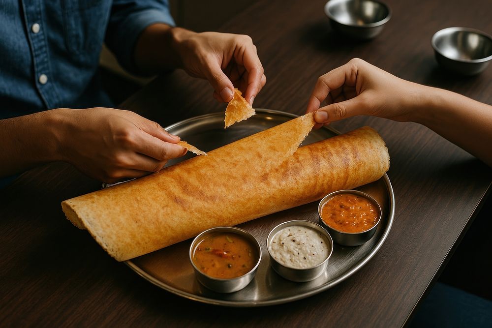 Traditional Indian meal with dips. | Free Photo - rawpixel