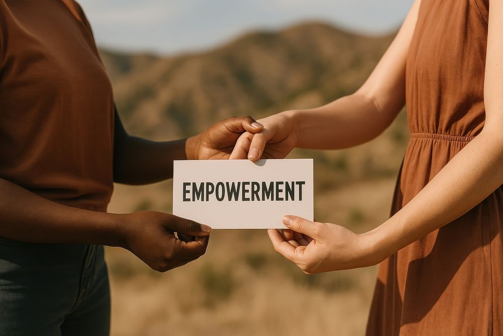 Diverse hands holding empowerment sign. | Free Photo - rawpixel