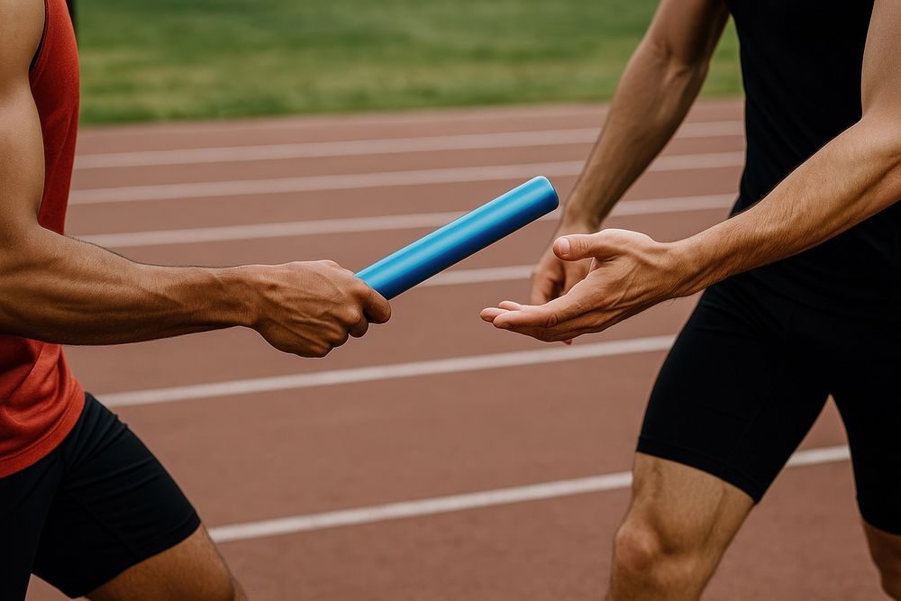Relay race baton exchange | Free Photo - rawpixel