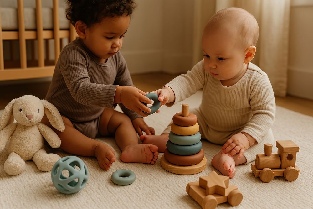 Babies playing with toys | Free Photo - rawpixel