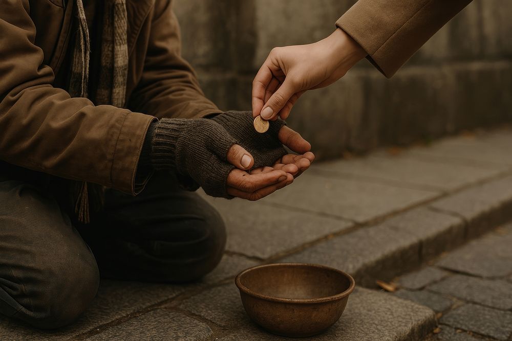 Compassionate act of giving | Free Photo - rawpixel
