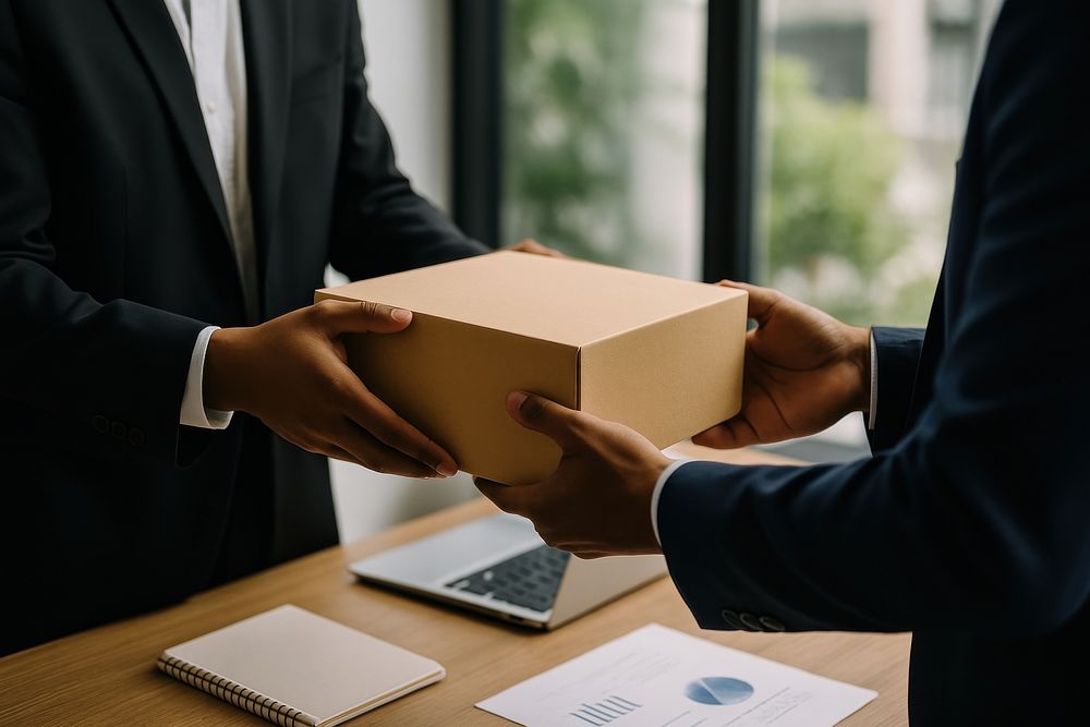 Business package exchange meeting | Free Photo - rawpixel