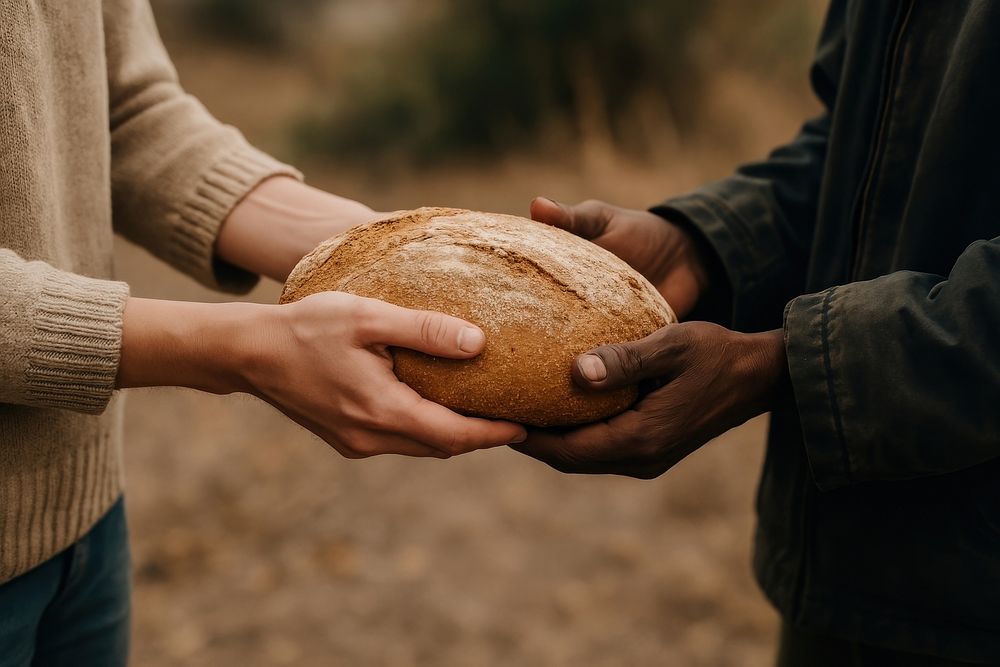 Sharing bread, unity, connection, diversity, | Free Photo - rawpixel