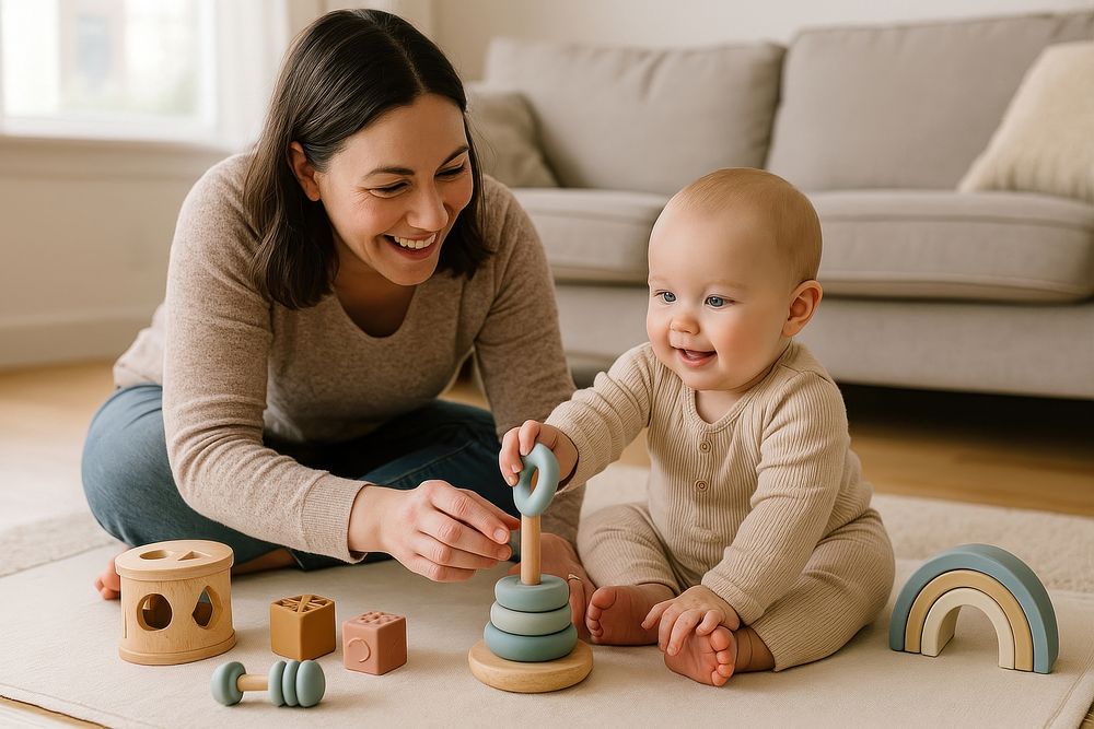 Mother and baby playing together | Free Photo - rawpixel