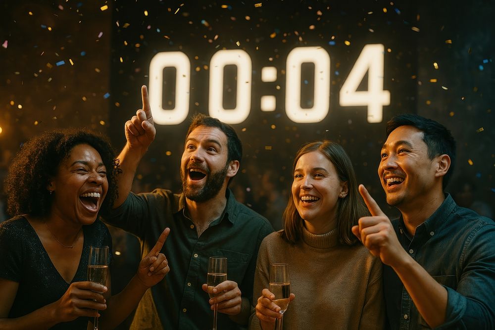 Joyful countdown celebration group | Free Photo - rawpixel