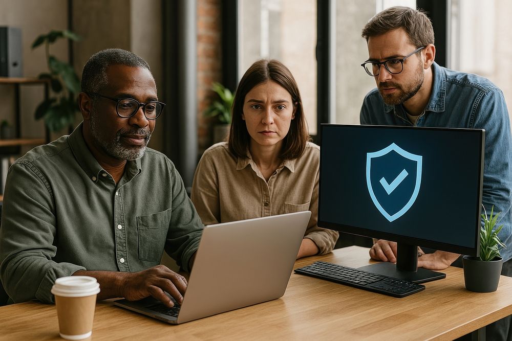 Teamwork cybersecurity meeting technology. | Free Photo - rawpixel