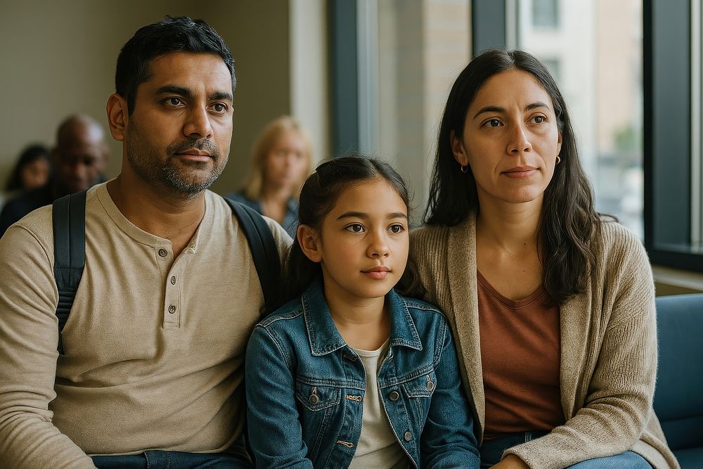 Family waiting room togetherness | Free Photo - rawpixel