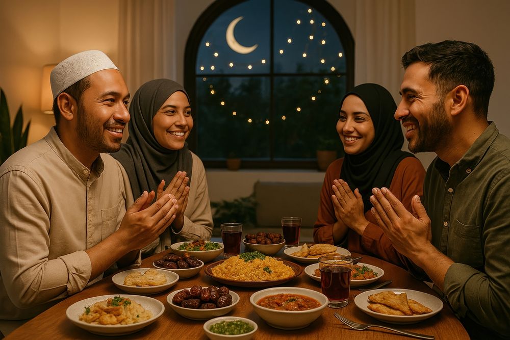 Joyful family celebrating Ramadan together. | Free Photo - rawpixel
