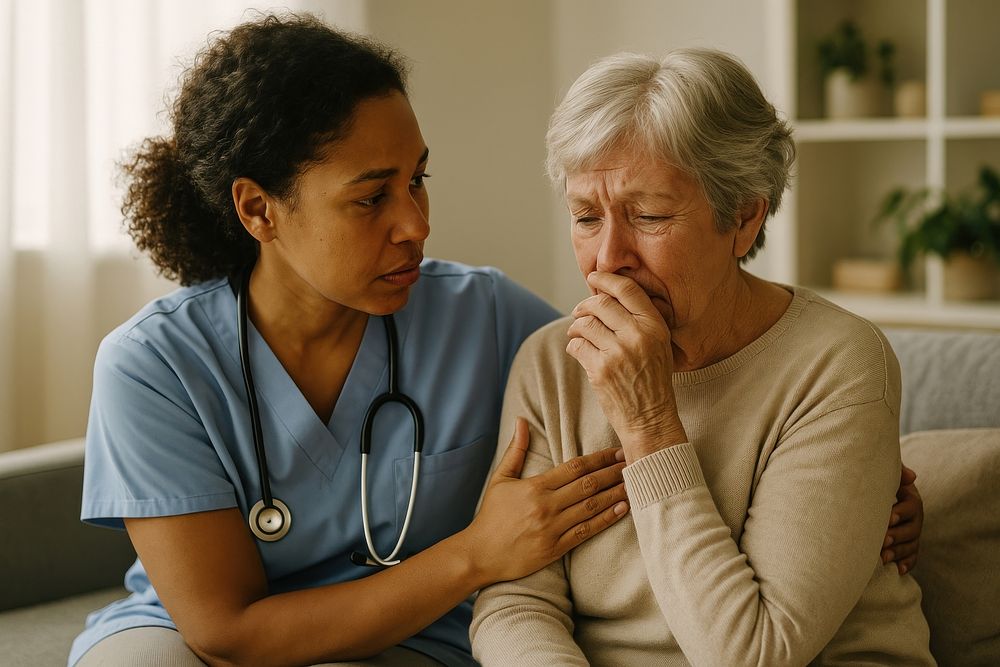 Compassionate elderly care support scene. | Free Photo - rawpixel