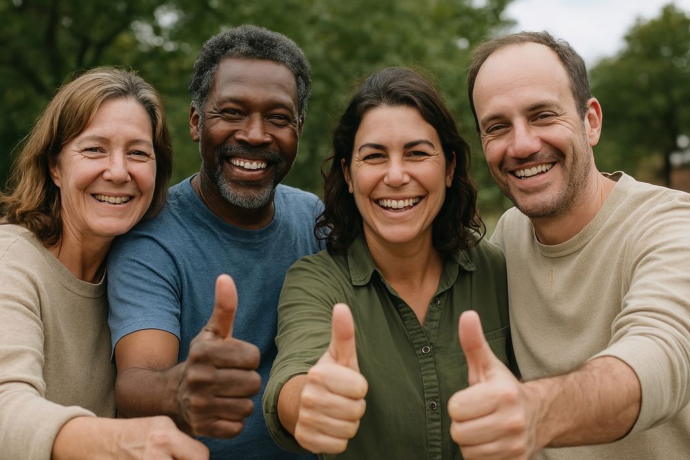 Diverse group showing thumbs up | Free Photo - rawpixel