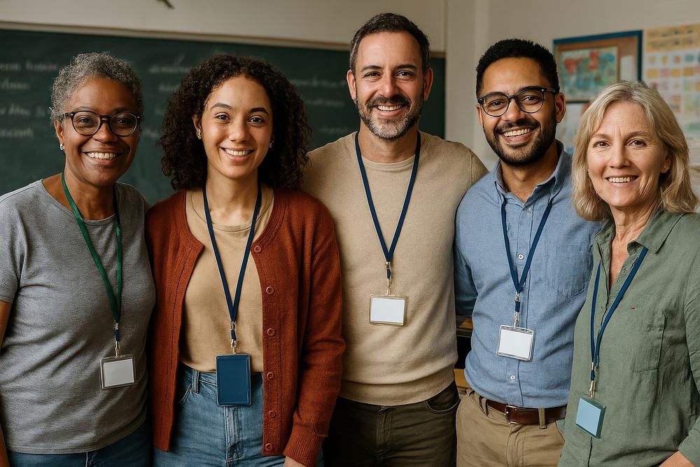 Diverse group of educators smiling | Free Photo - rawpixel