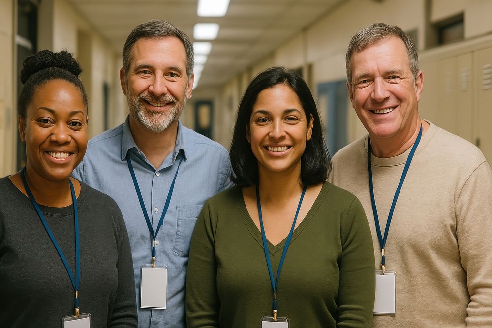 Diverse educators smiling together | Free Photo - rawpixel