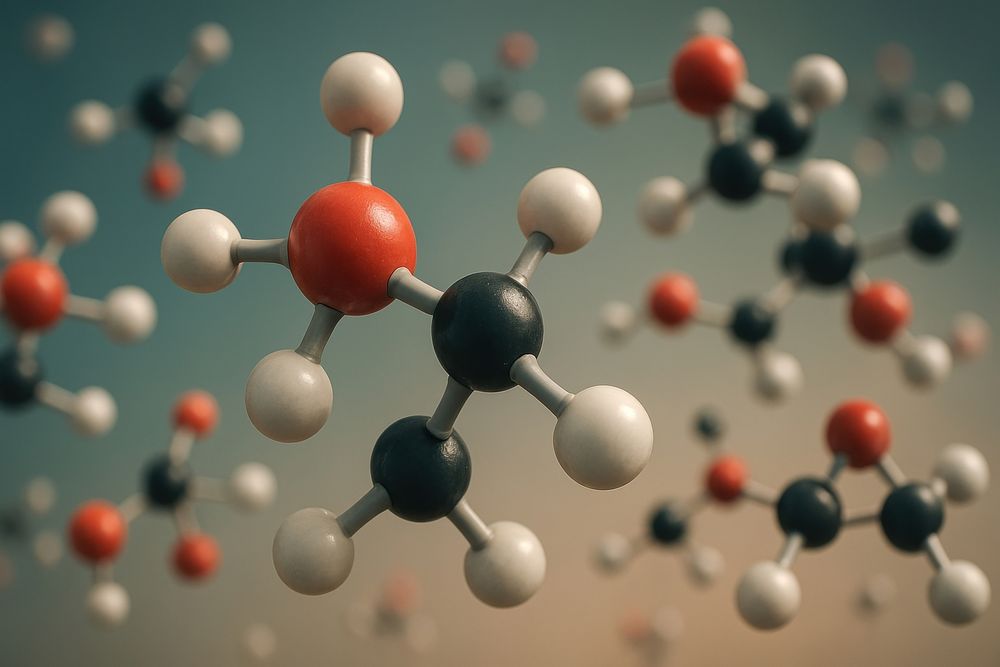 Colorful molecular structure visualization. | Free Photo - rawpixel