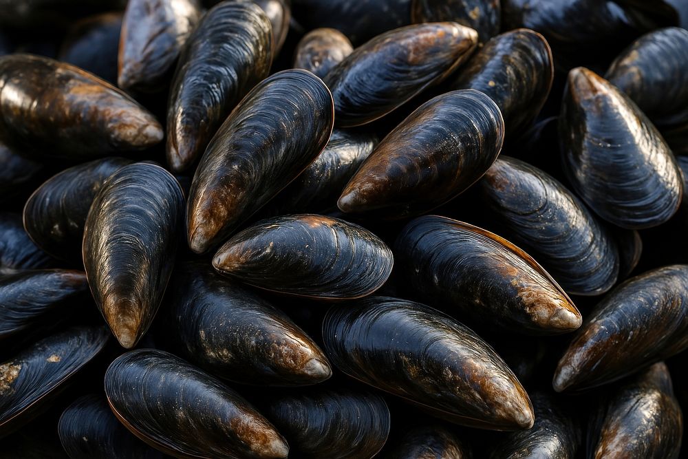 Fresh mussels in close-up. | Free Photo - rawpixel