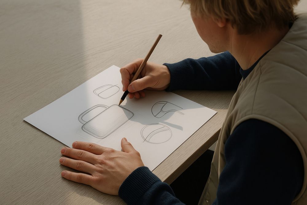 Creative design sketching process | Free Photo - rawpixel