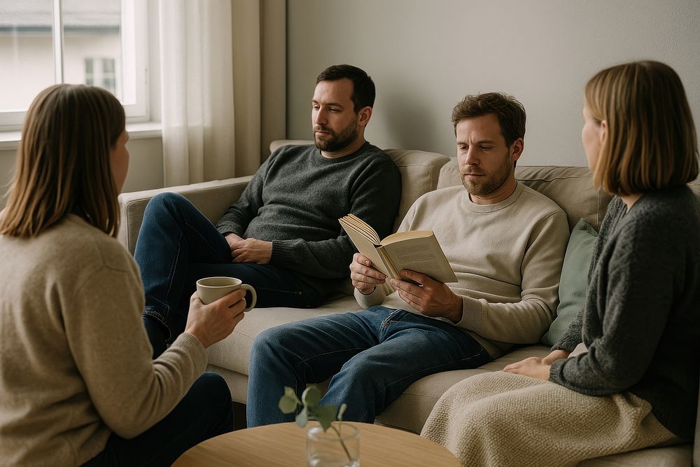 Cozy group reading session | Free Photo - rawpixel