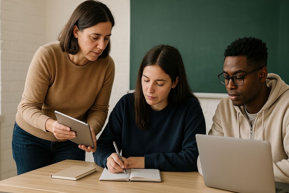 Collaborative learning in classroom setting. | Free Photo - rawpixel