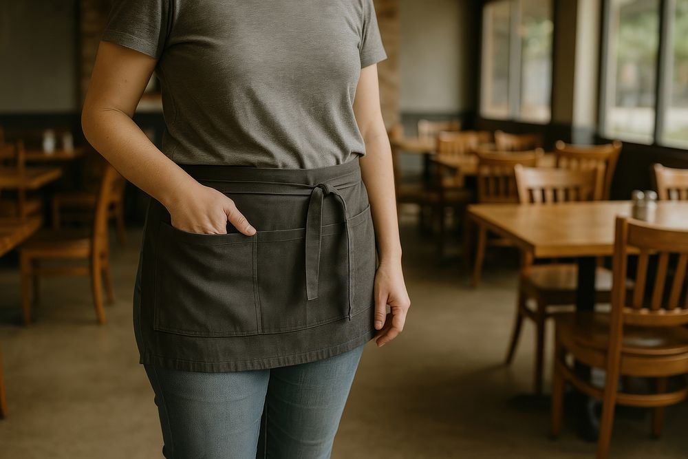 Casual restaurant server attire | Free Photo - rawpixel