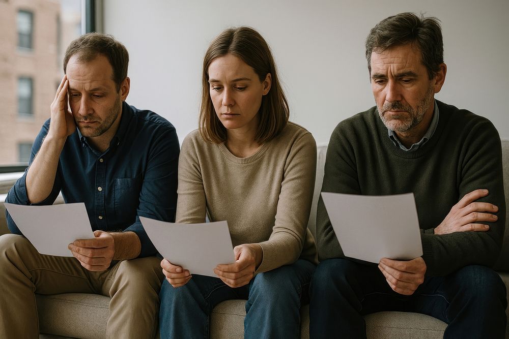 Concerned people reading documents. | Free Photo - rawpixel