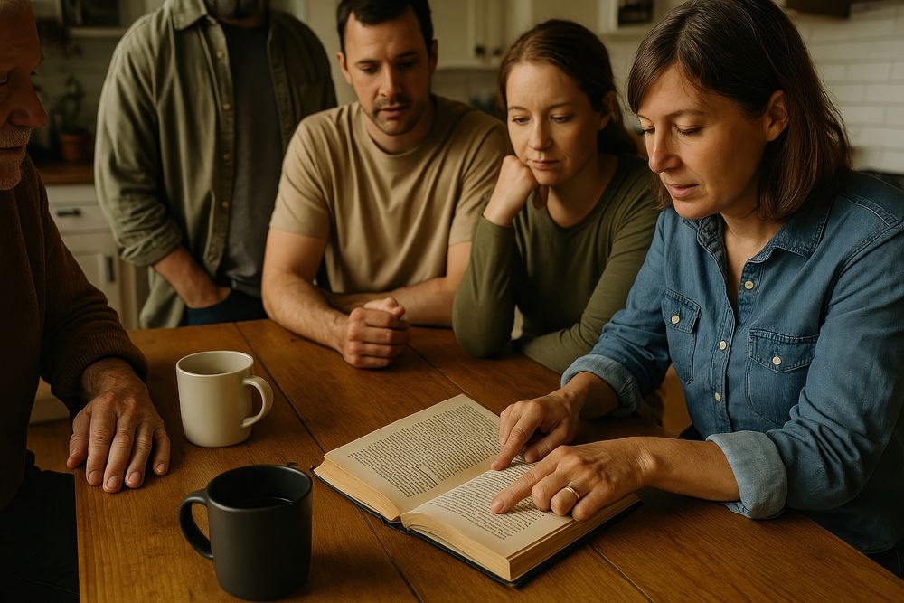 Group reading around table | Free Photo - rawpixel