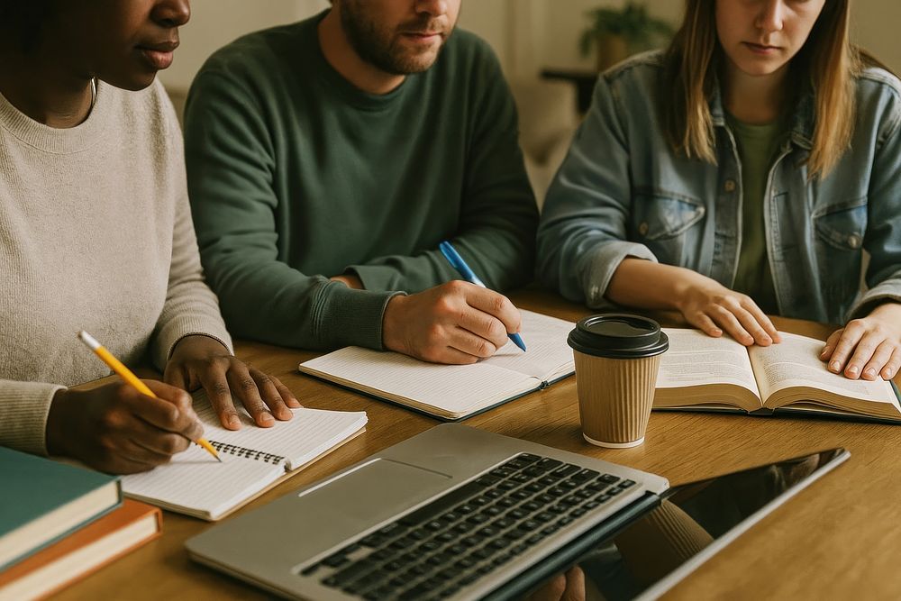 Collaborative study session focus. | Free Photo - rawpixel